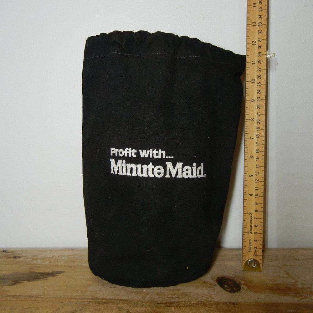 Vintage Minute Maid Sales Pull String Closure Bag Pro… - Gem